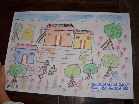 School drawing competetion on preventing typhoon damage to houses | DW ...